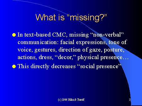 What is “missing?”